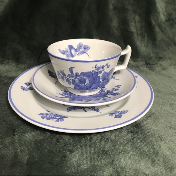 Spode | Kitchen | Spode Rochelle Imperial Ware Blue Floral Cup Saucer ...